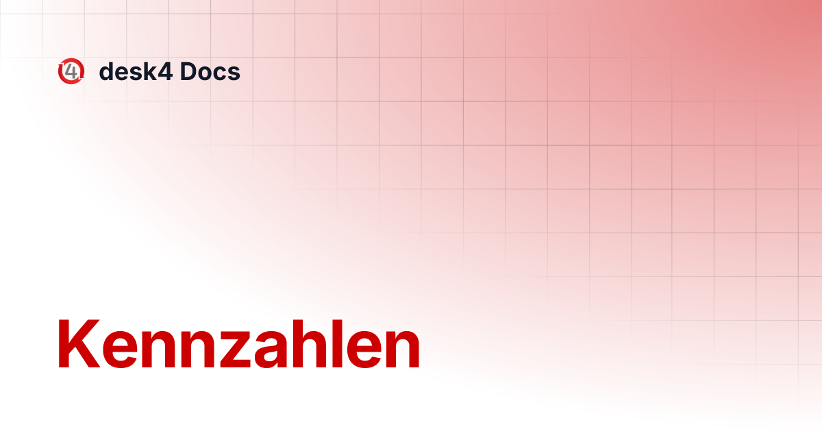 Kennzahlen | desk4 Docs